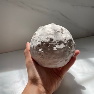 Moon Jar | Full Moon Decor | Moon Decor | Moon Candle | Moon Jewelry ...