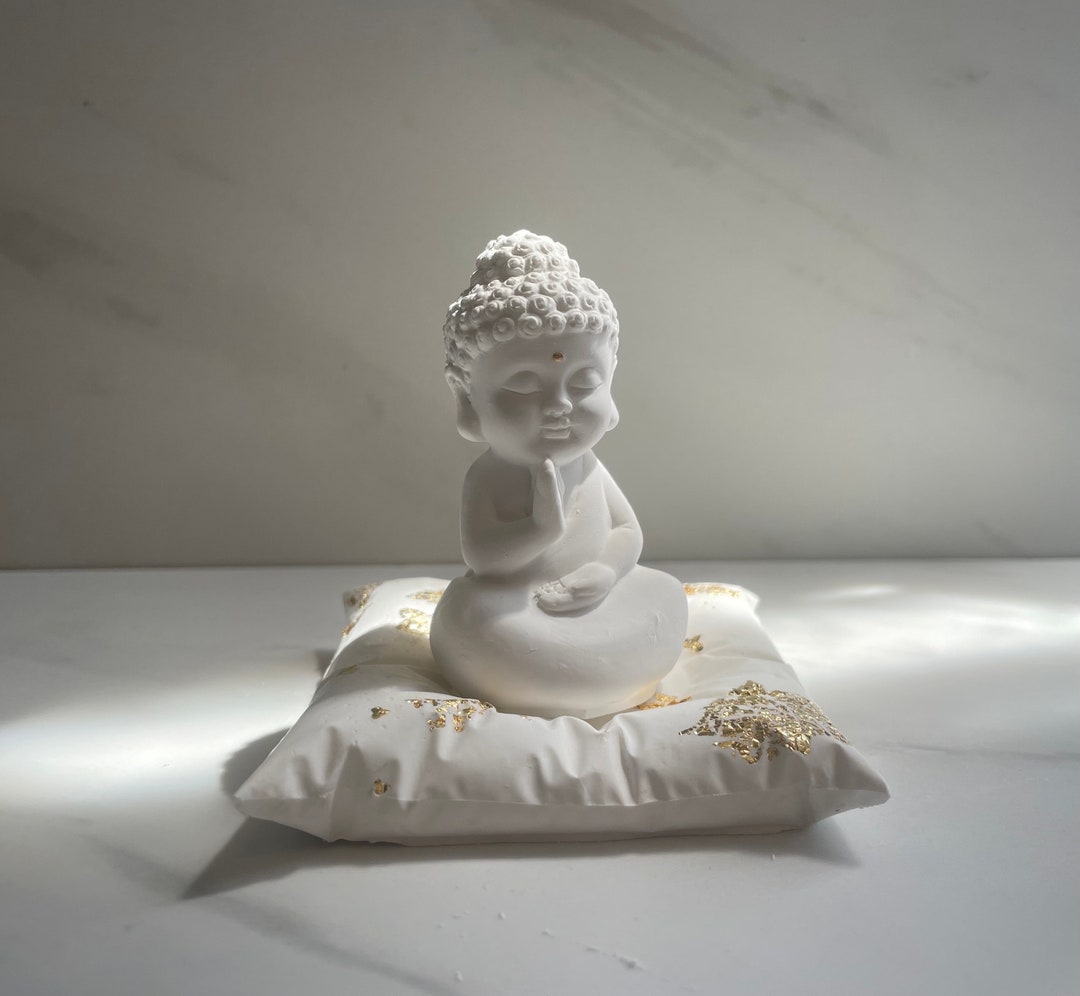 Mini Buddha Statue | Buddha & Meditation Pillow | Two Piece Set ...