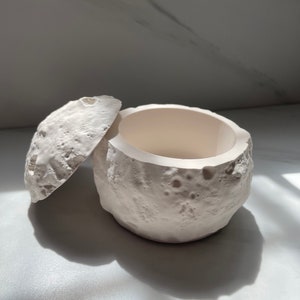 Moon Jar | Full Moon Decor | Moon Decor | Moon Candle | Moon Jewelry ...