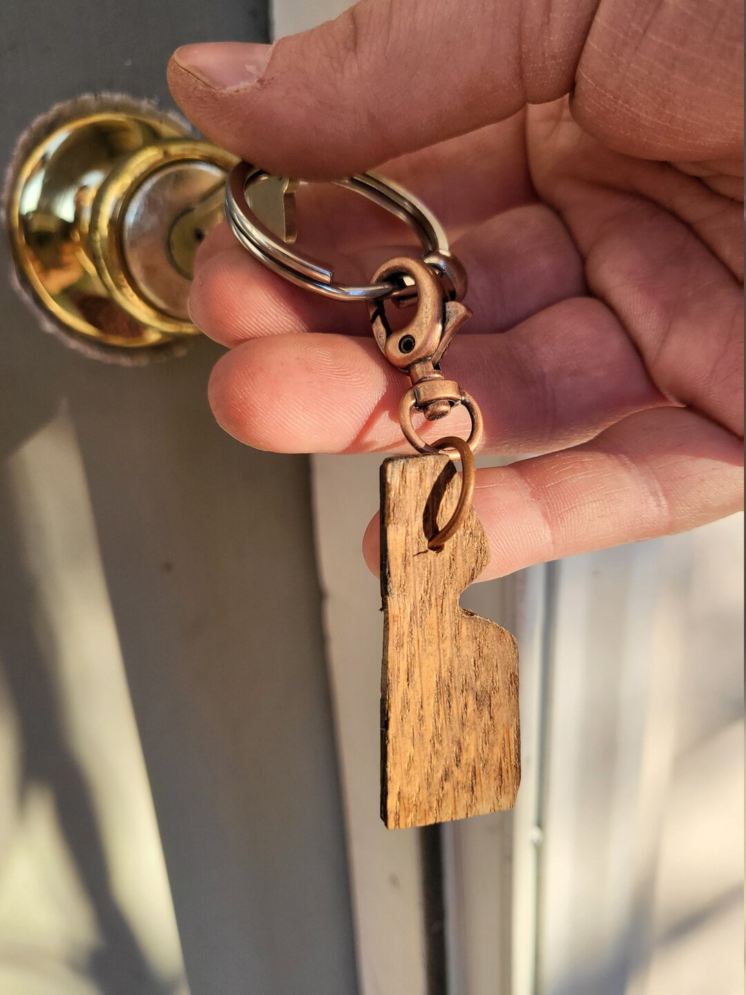 Bourbon Barrel Keychain - Etsy