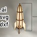 Simple Toy Rocket Model for Laser Cut, Ai Svg Dxf File, DIY 3D Vector ...