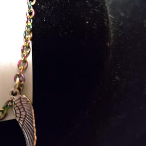 Angles Half Wing Charms, Angle Wing Bracelet/anklet, Rainbow Color ...