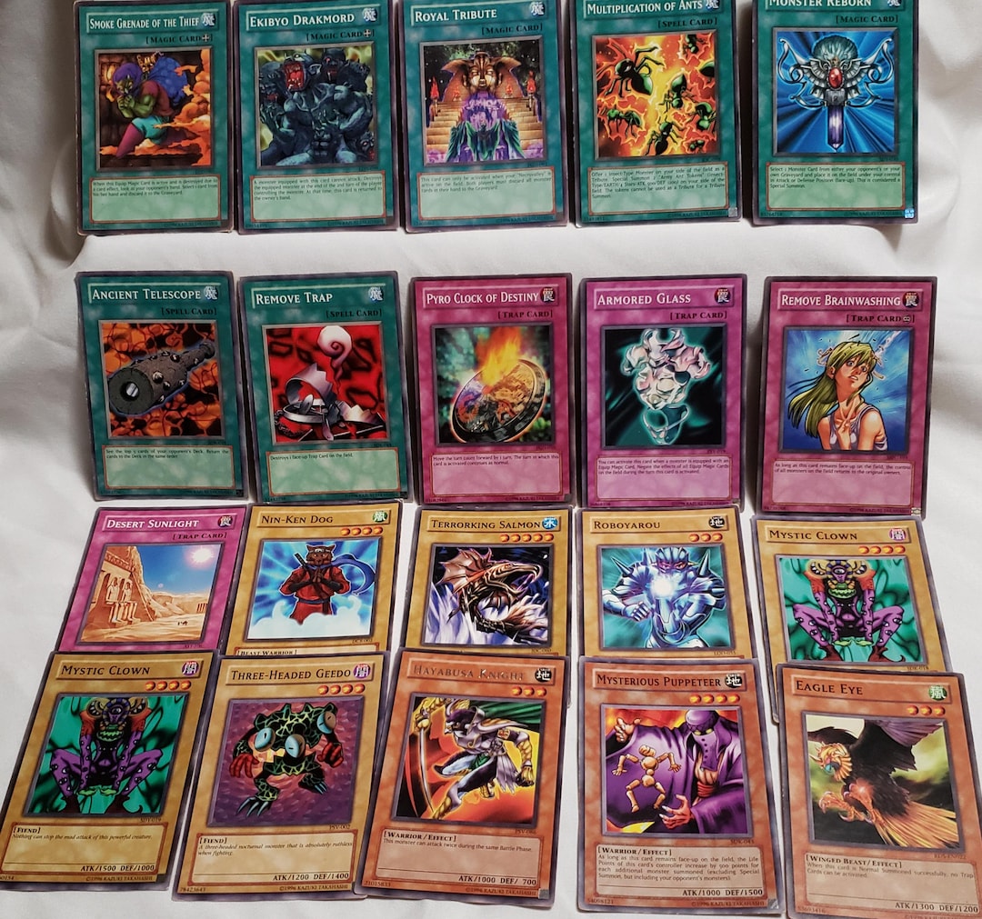 Yu-gi-oh Trading Cards, Collectible Cards, Game Cards, Trading Cards, Yu-gi-oh - Etsy