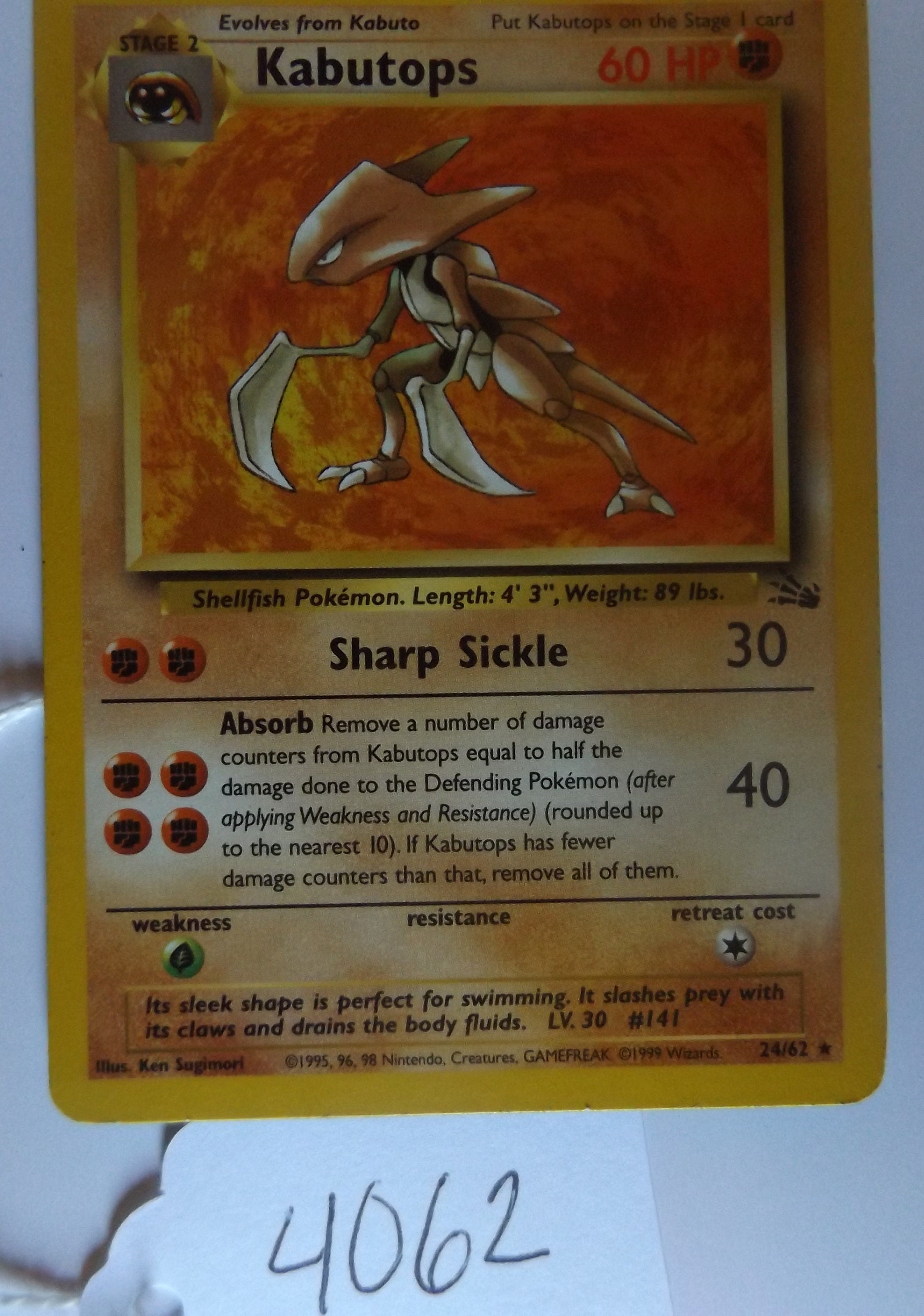 Kabutops Pokemon Card