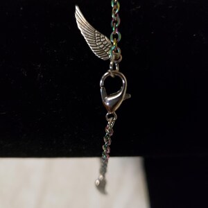Angles Half Wing Charms, Angle Wing Bracelet/anklet, Rainbow Color ...