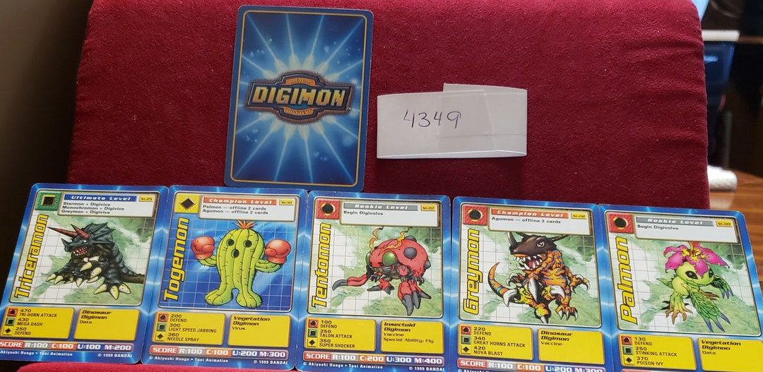 Digimon Trading Cards, Digimon, Trading Cards - Etsy