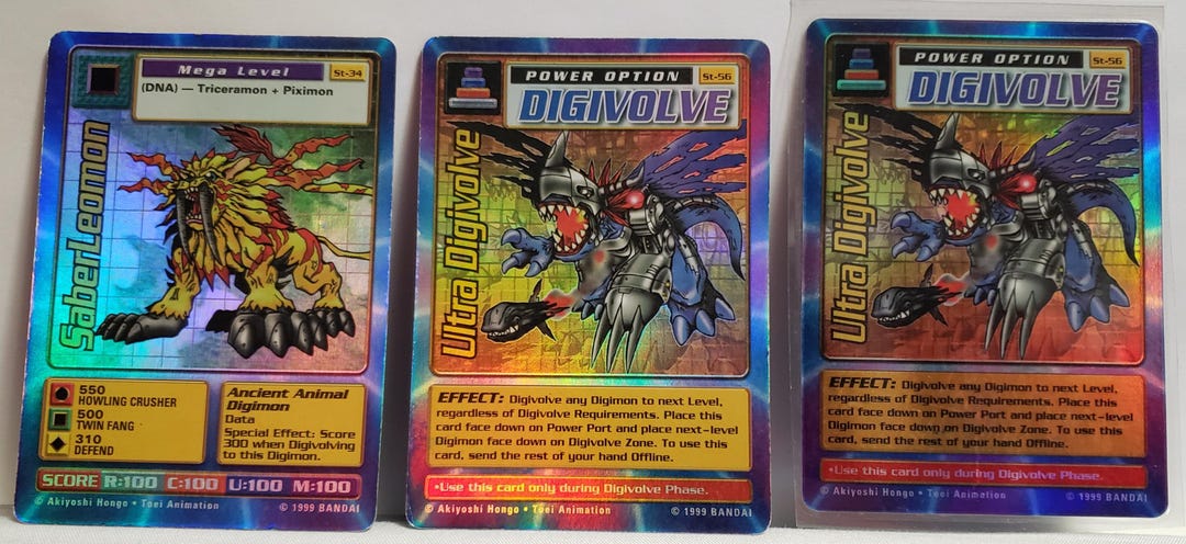 Digimon Collectible Cards, Game Cards, Trading Cards, Digimon - Etsy