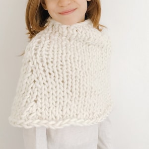 Knitting Pattern: Chunky Child Capelet, Knit Snood Pattern, Easy ...