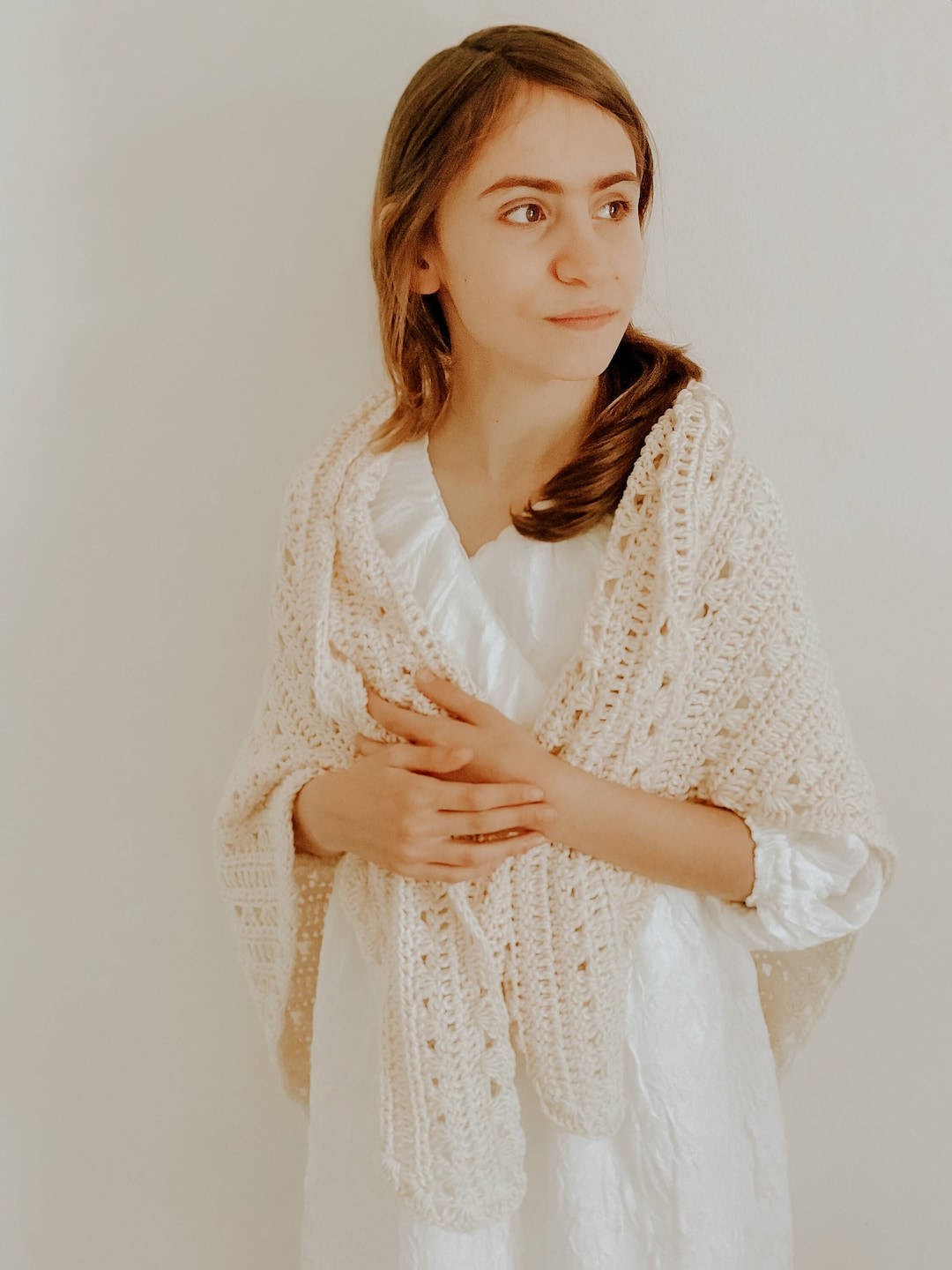 Crochet Pattern: Triangle Shawl for a Child or Woman, Triangle Scarf ...