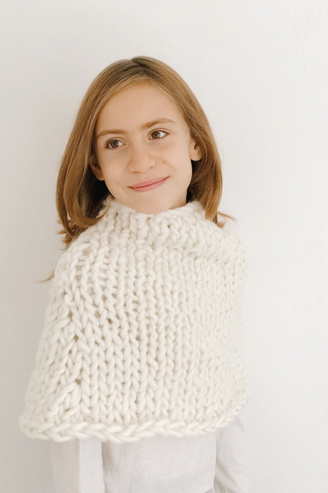 Knitting Pattern: Chunky Child Capelet, Knit Snood Pattern, Easy ...