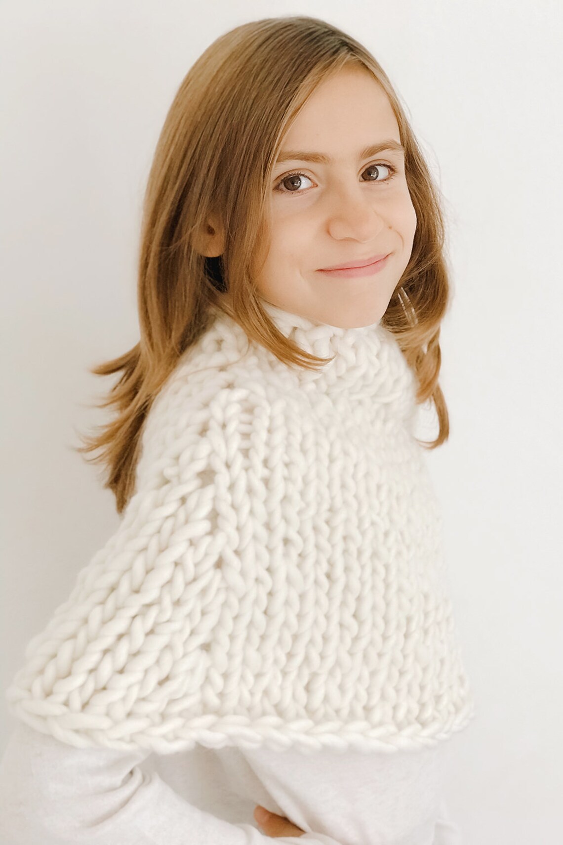 Knitting Pattern: Chunky Child Capelet, Knit Snood Pattern, Easy ...