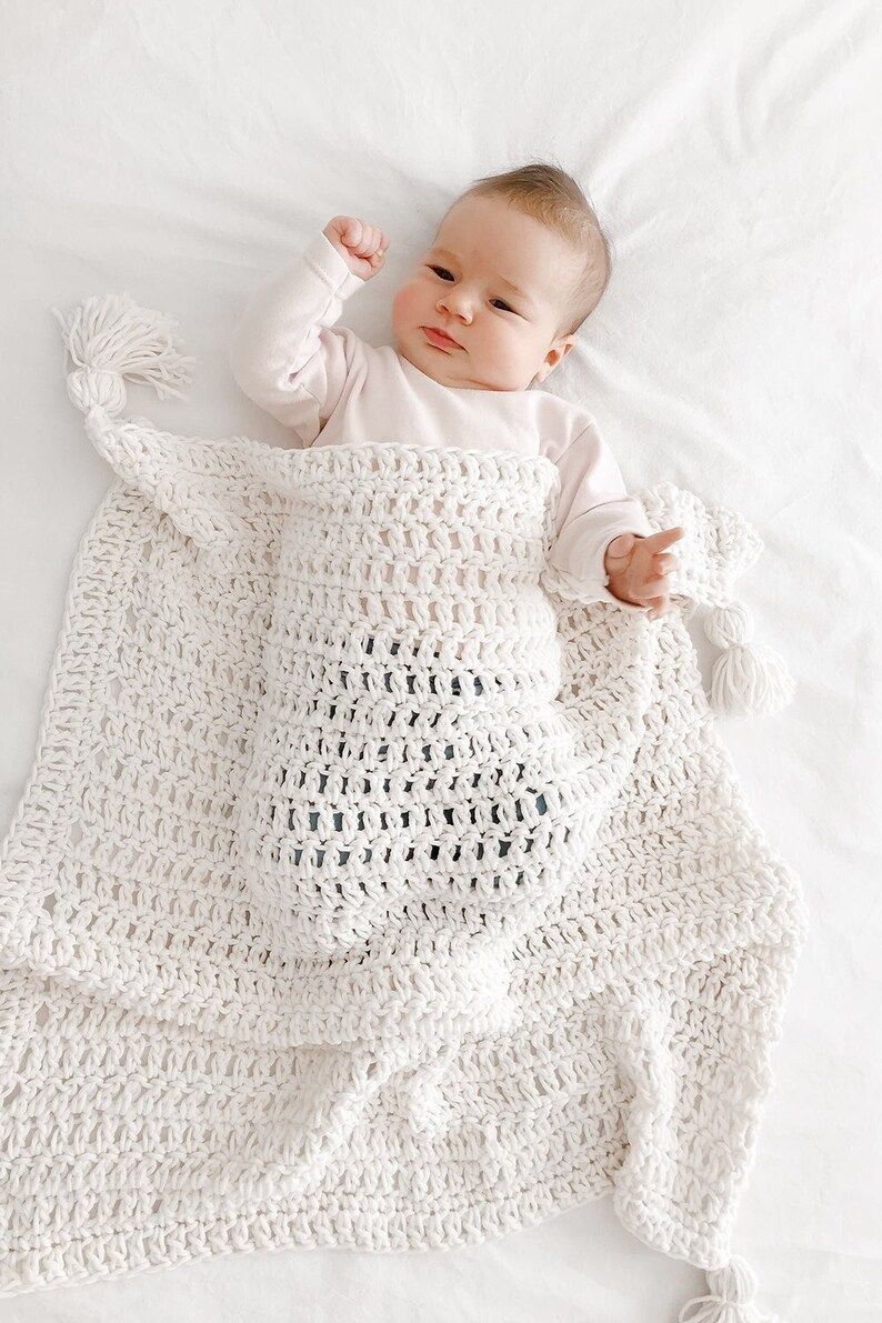 Crochet Pattern: Chunky Baby Blanket Rebecca Crochet Baby - Etsy