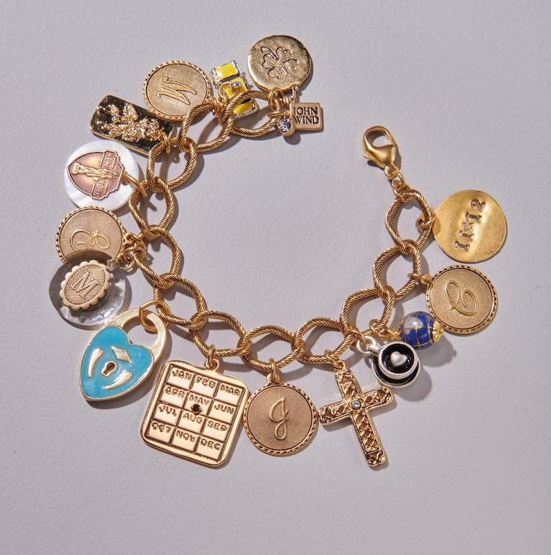 Custom Charm Bracelet - Etsy