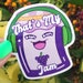 That's My Jam Sticker, Funny Sticker for Kids, 90s Stickers Gift, Music ...