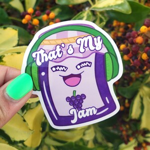 That's My Jam Sticker, Funny Sticker for Kids, 90s Stickers Gift, Music ...