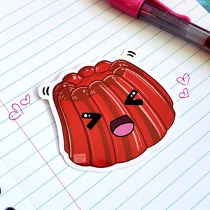 Red Jello Sticker, Funny Stickers for Kids, 80s Nostalgia Stickers ...