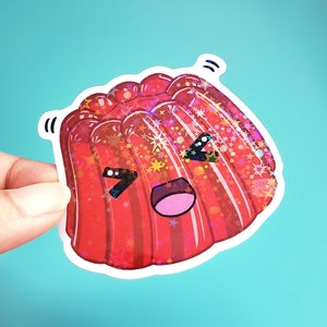 Red Jello Sticker, Funny Stickers for Kids, 80s Nostalgia Stickers ...
