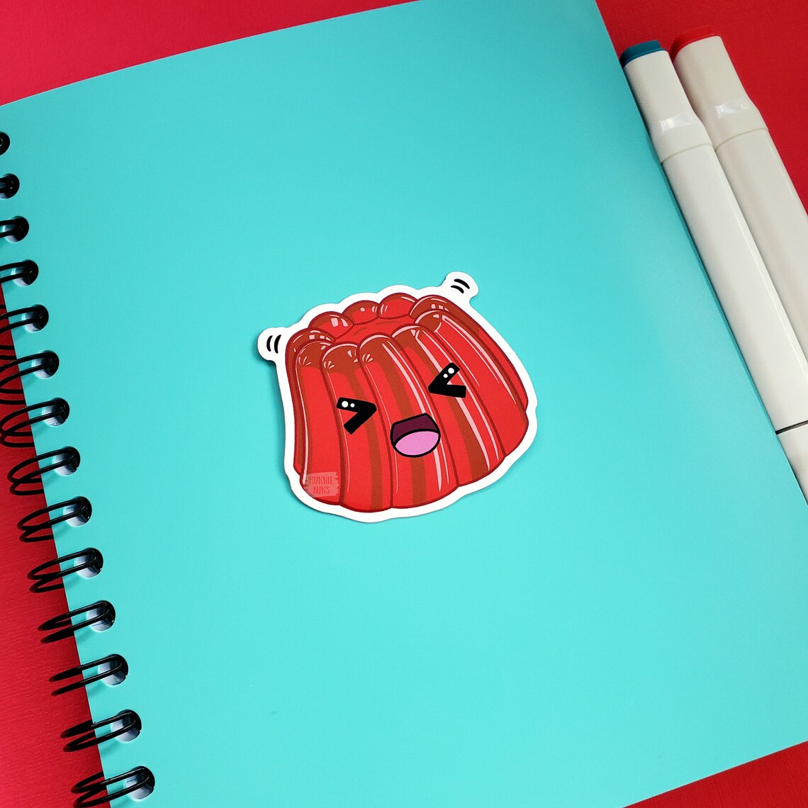 Red Jello Sticker, Funny Stickers for Kids, 80s Nostalgia Stickers ...