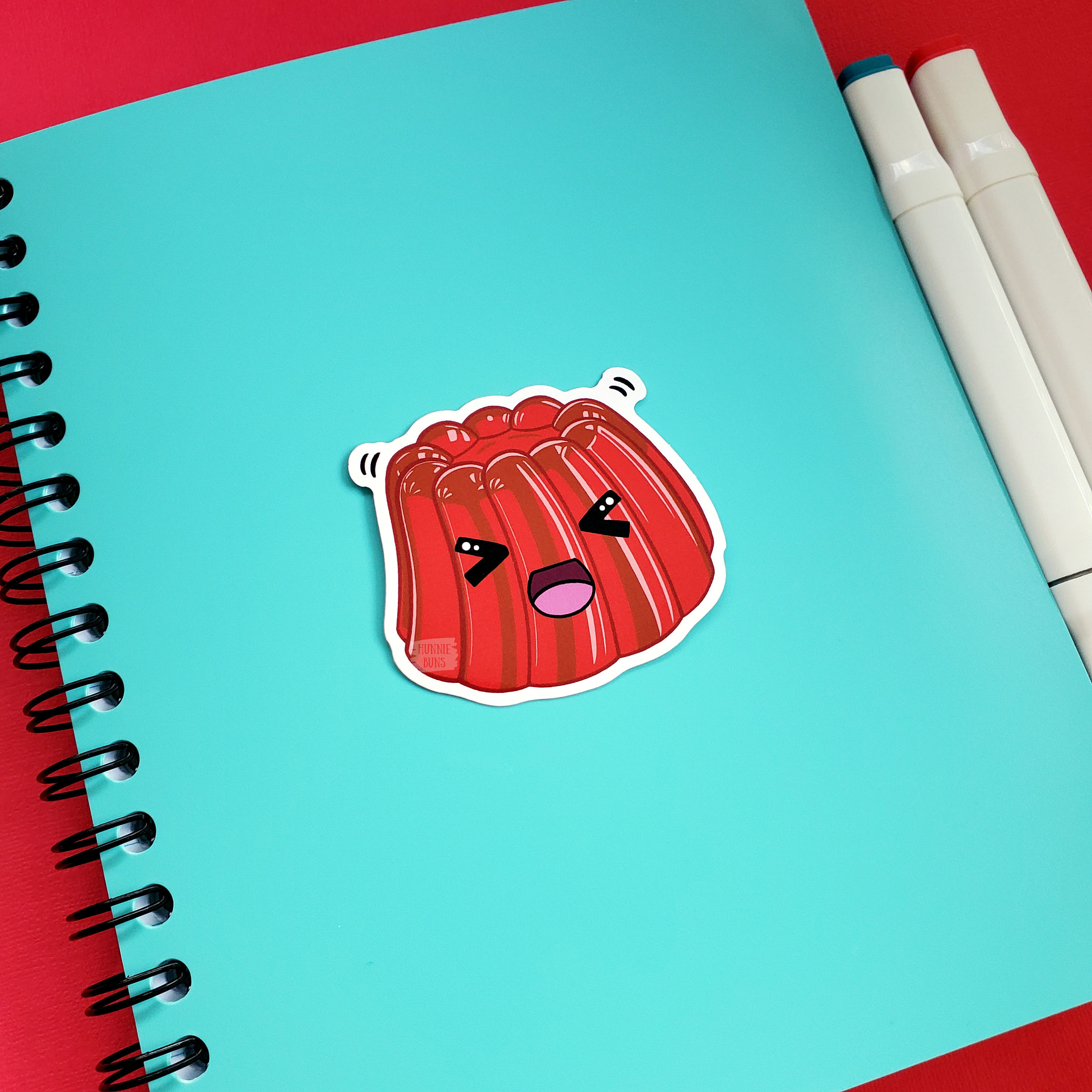 Red Jello Sticker, Funny Stickers for Kids, 80s Nostalgia Stickers ...