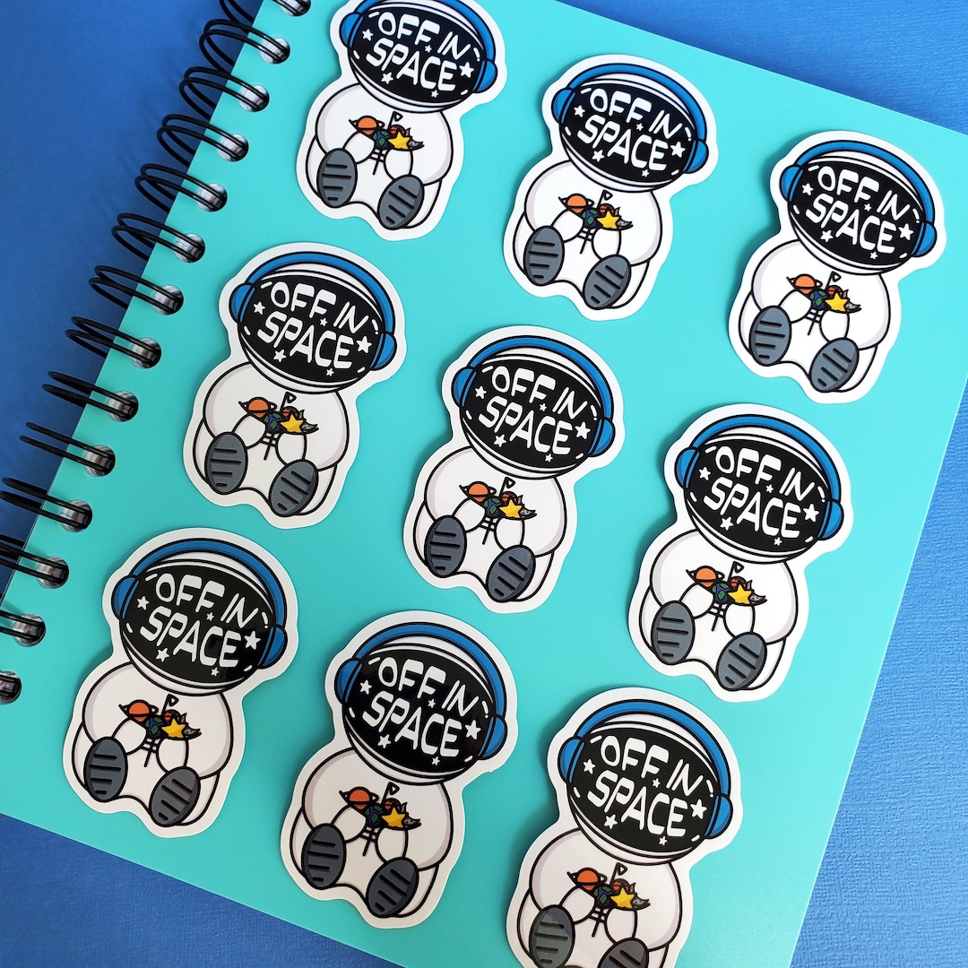 Astronaut Sticker, Spacecore Outer Space Gifts for Kids, Boys Journal ...