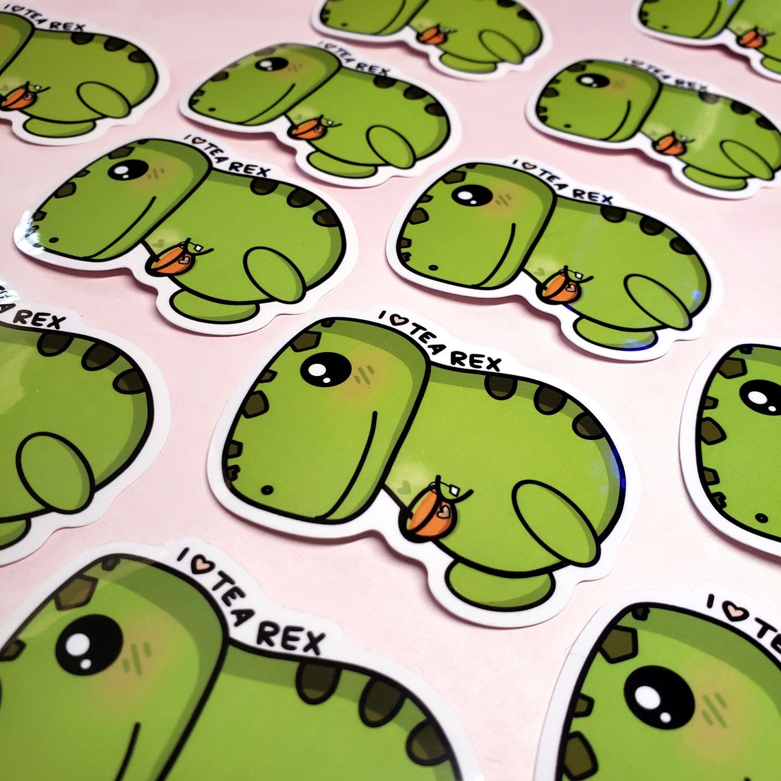 Tea Rex Sticker for Laptop Aesthetic Dinosaur Sticker for Tea - Etsy