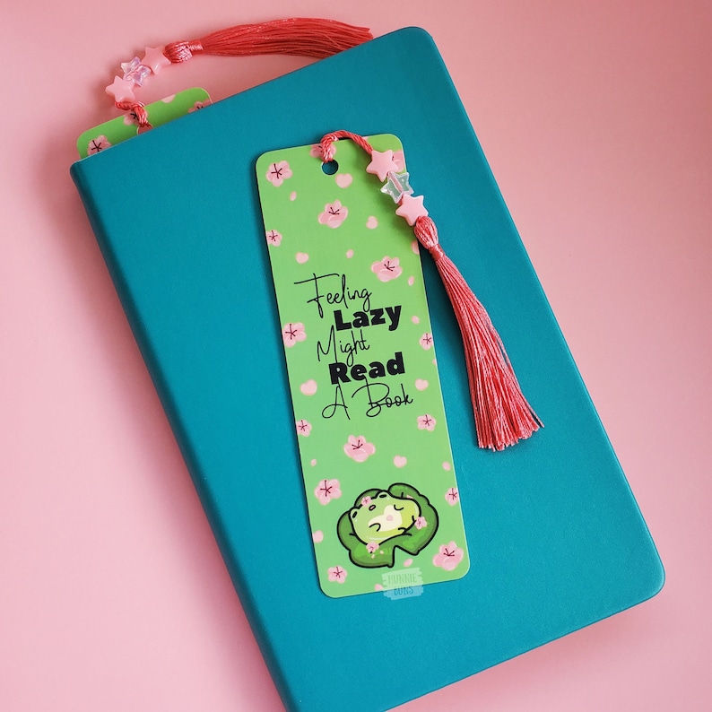 Cute Frog Bookmark, Book Gifts for Book Lover, Bookish Merch, Frog ...