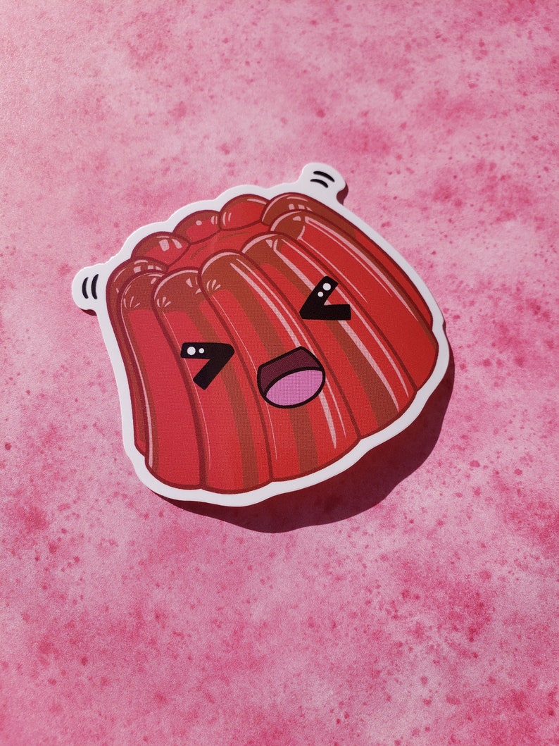Red Jello Sticker Funny Stickers for Kids 80s Nostalgia | Etsy