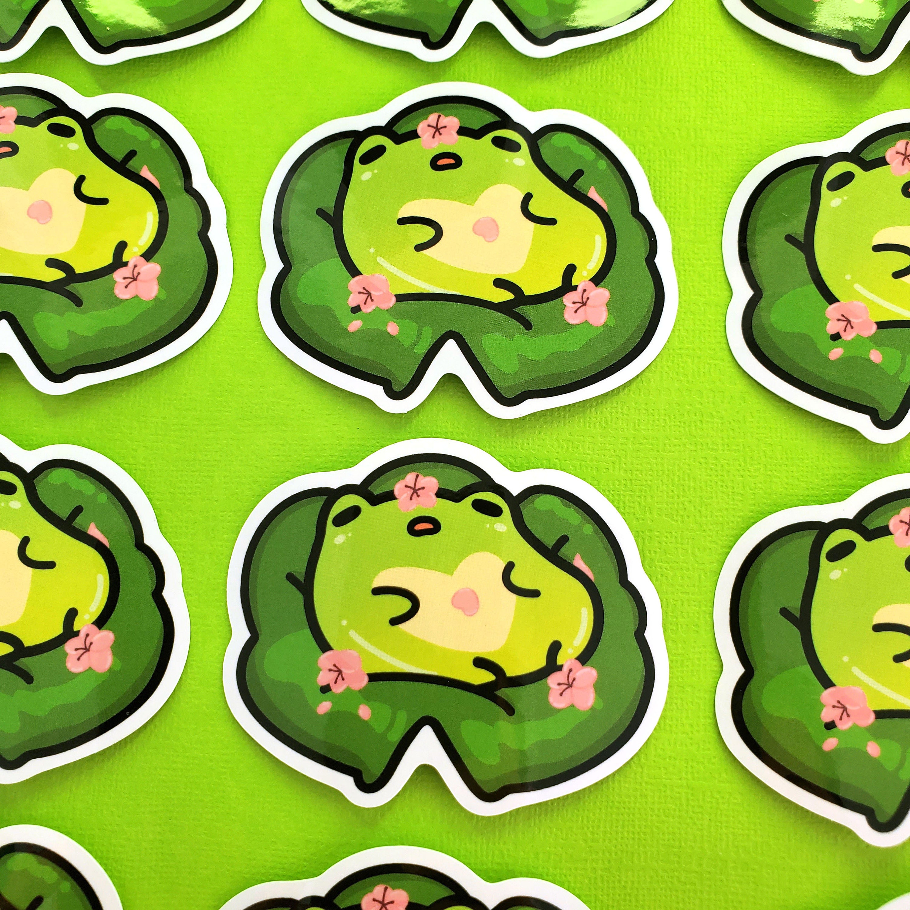 Froggy Sticker for Laptop, Kawaii Frog Sticker, Kawaii Sticker for ...