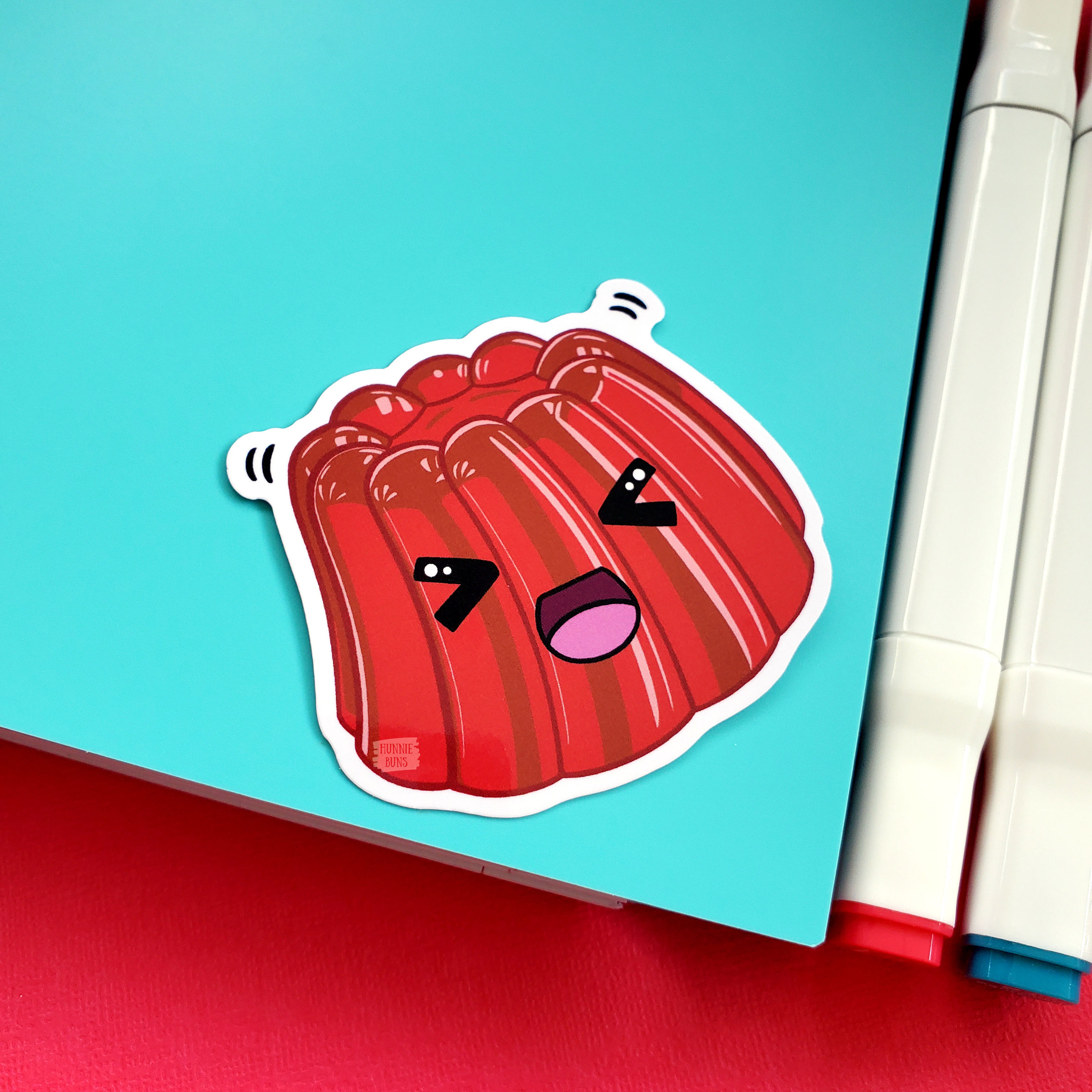 Red Jello Sticker, Funny Stickers for Kids, 80s Nostalgia Stickers ...