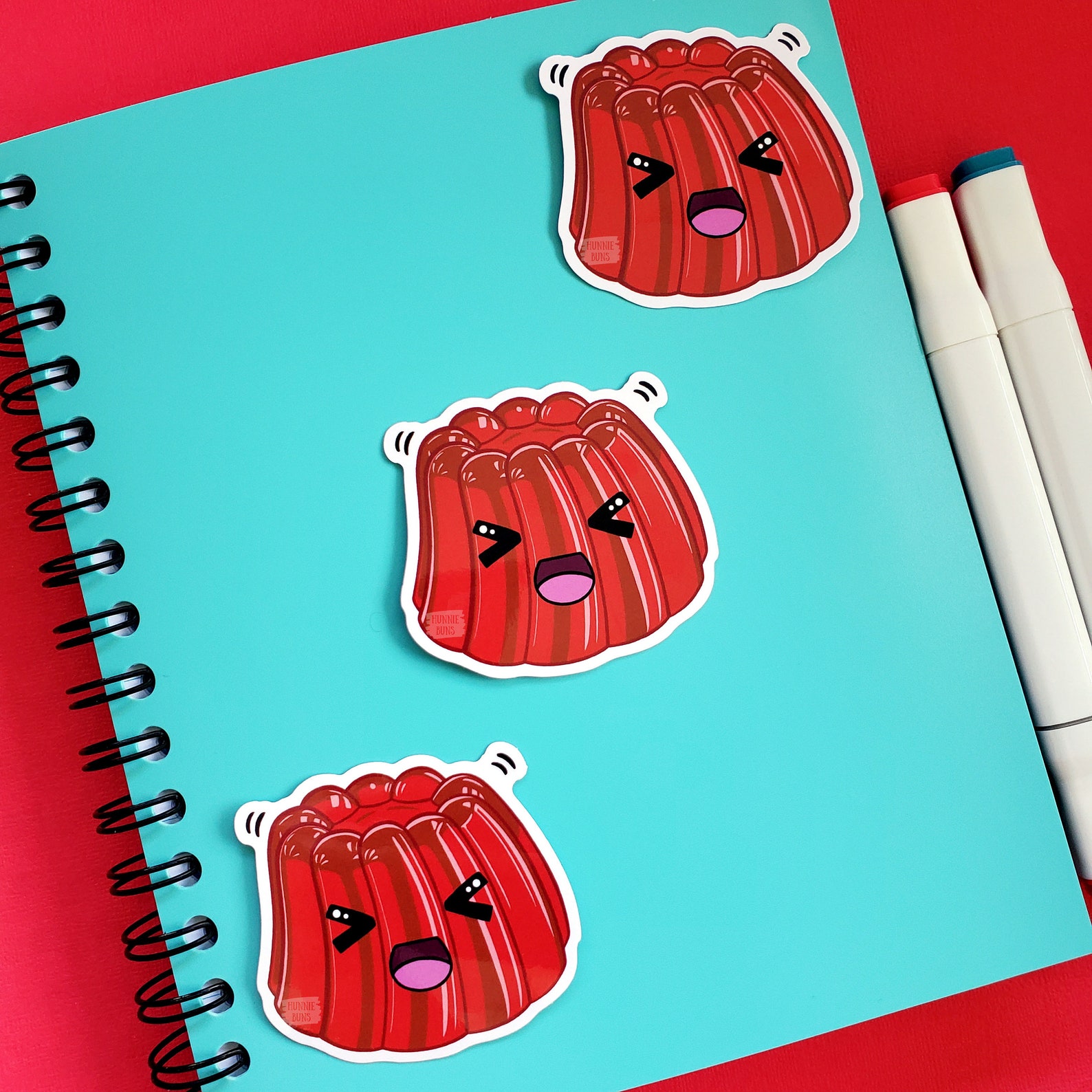 Red Jello Sticker, Funny Stickers for Kids, 80s Nostalgia Stickers ...