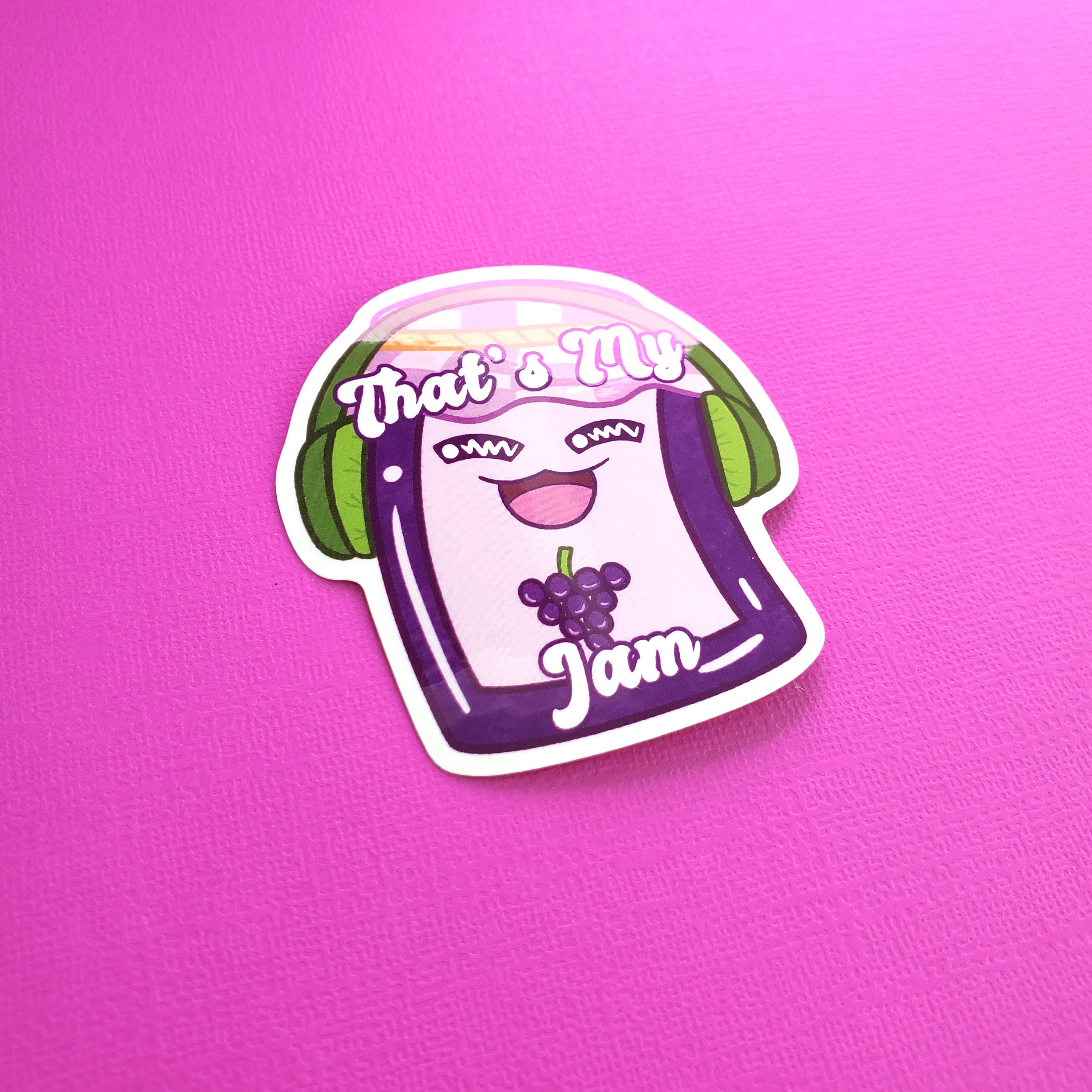 That's My Jam Sticker, Funny Sticker for Kids, 90s Stickers Gift, Music ...