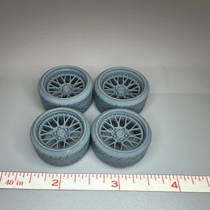 1/24 Scale SSR MS1 Style Wheels and Tires Resin - Etsy