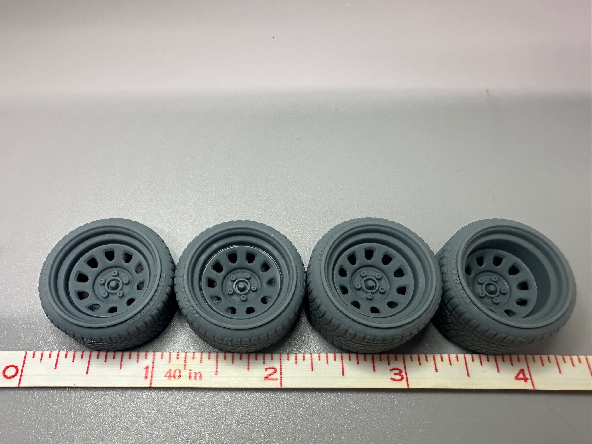 1/24 Scale Racing Steel Wheels and Tires Resin - Etsy