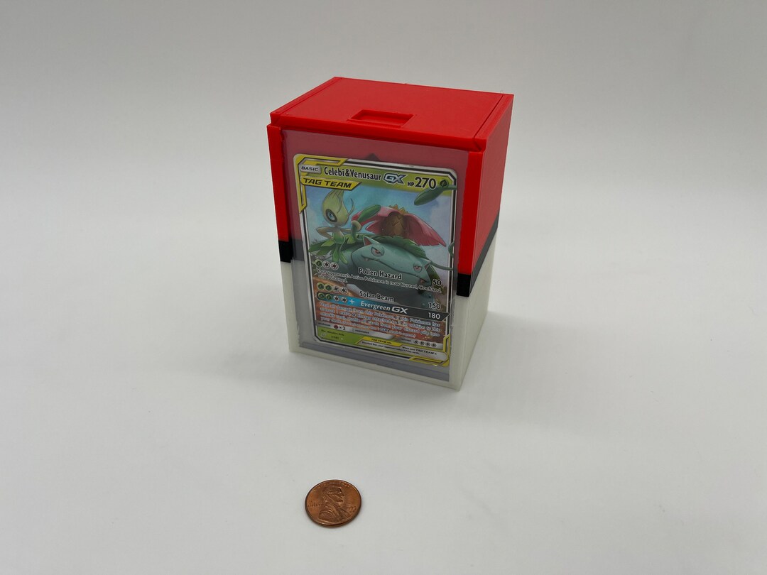 Pokeball Themed Top Loader Deck Box 201 Card Collectible Card Holder ...