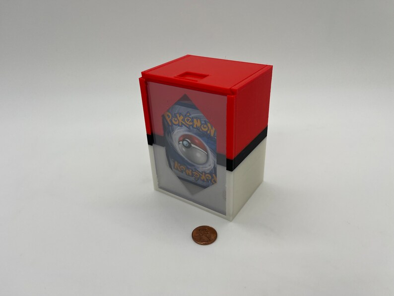 Pokeball Themed Top Loader Deck Box 201 Card Collectible Card Holder ...