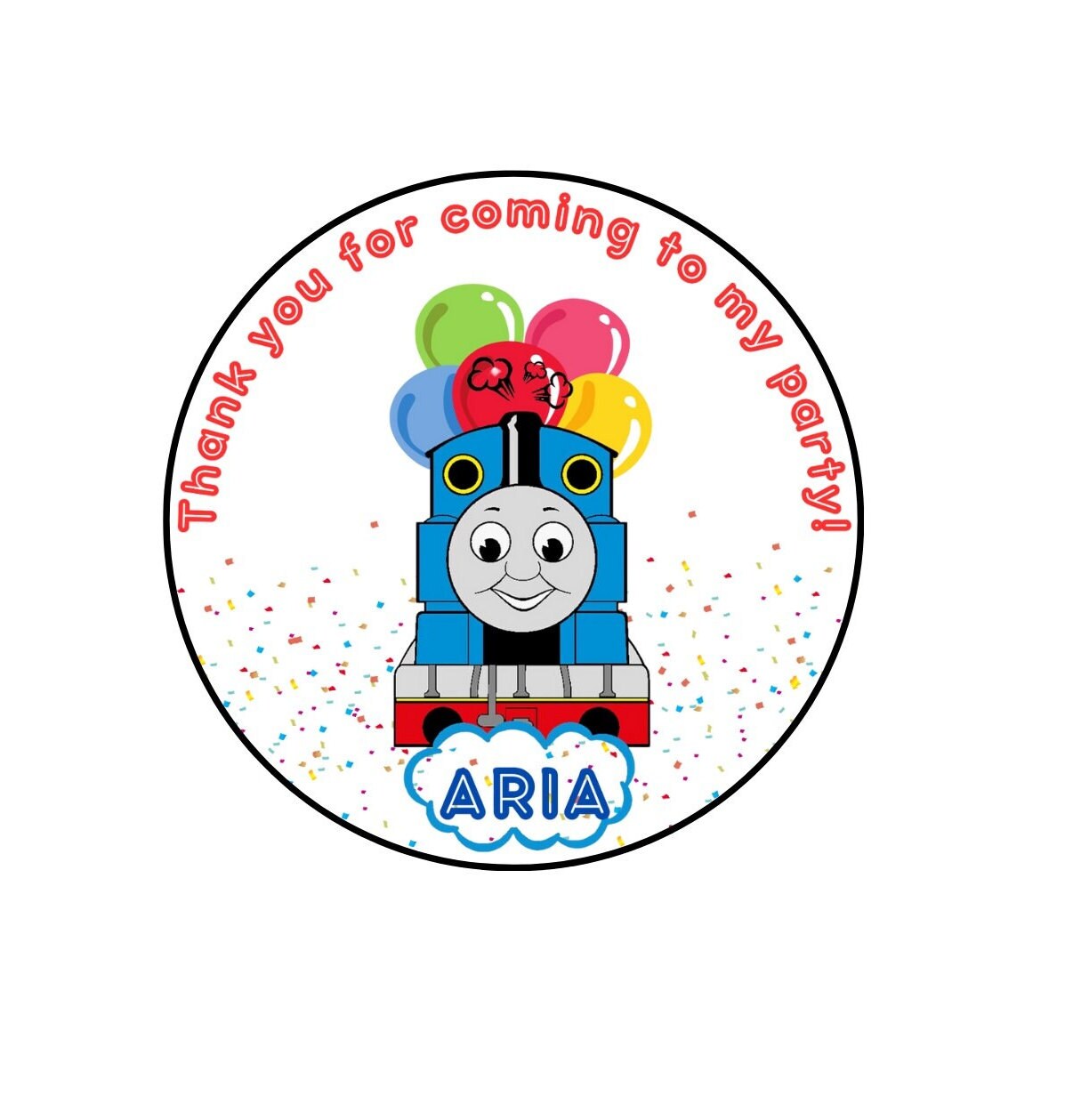 Birthday Stickers | Thomas Train Birthday Stickers | Personalized ...