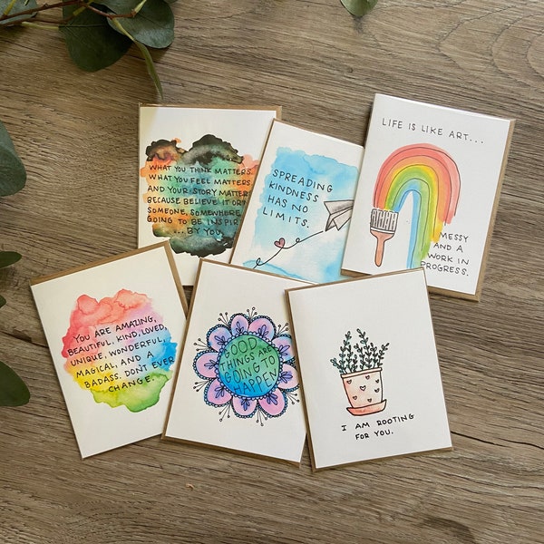 Inspirational Cards - Etsy