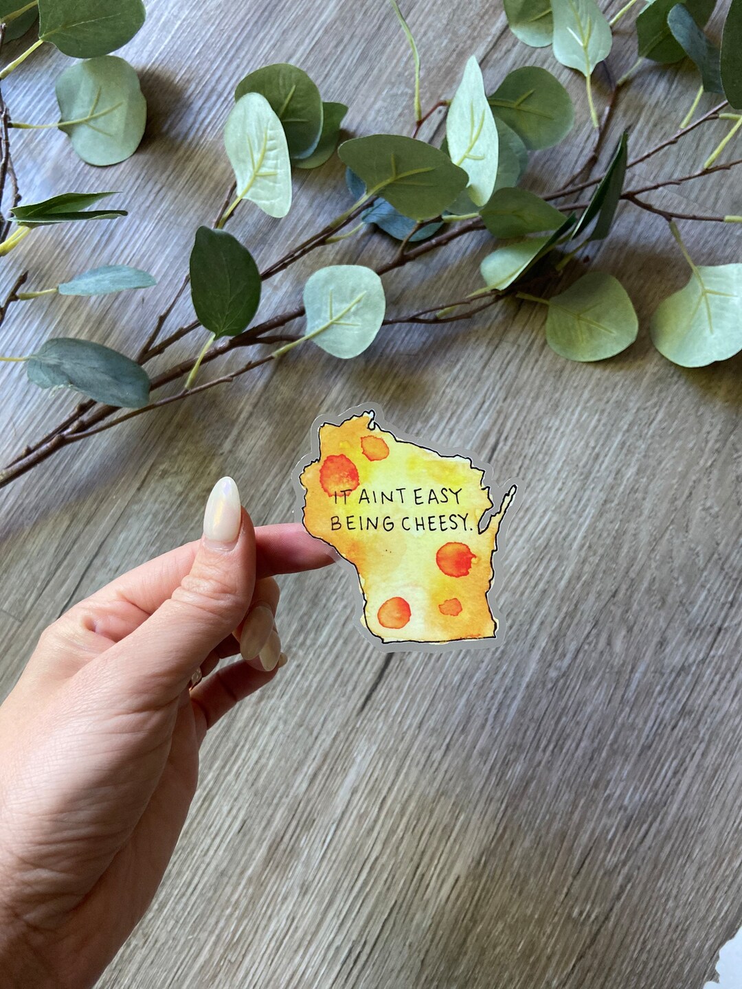 Cheesy Wisconsin Decal Sticker, Mini Vinyl Sticker, Aesthetic Sticker ...