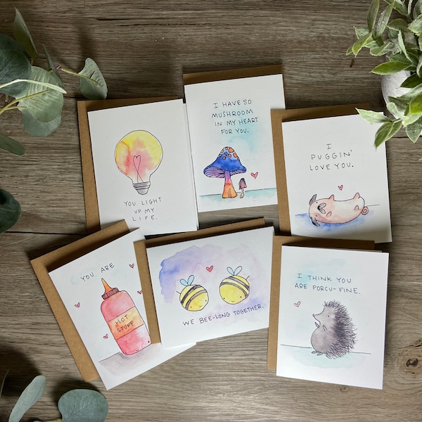 Cute Love Card - Etsy