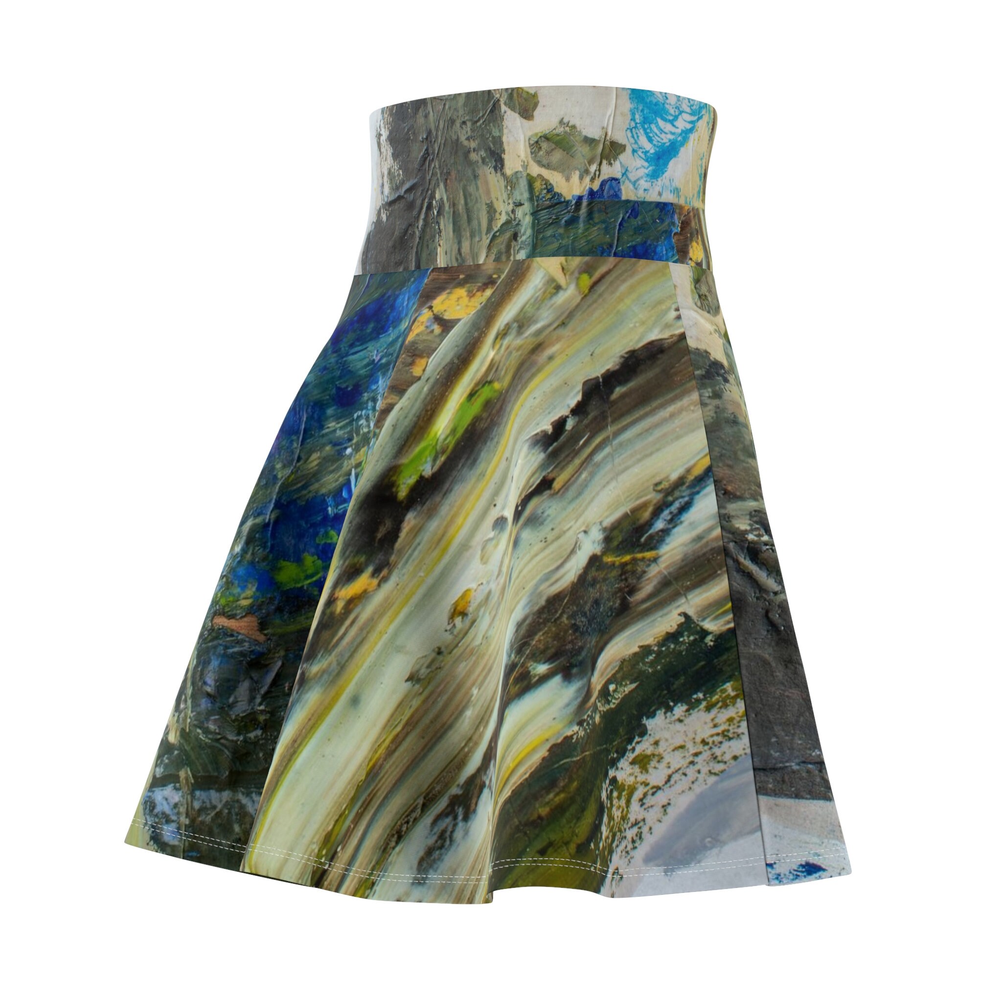 Abstract Skater Skirt Unique Art Design - Etsy