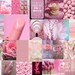 Baby Pink Aesthetic Wall Collage Kit 100pcs Printable Bougee Pinky ...