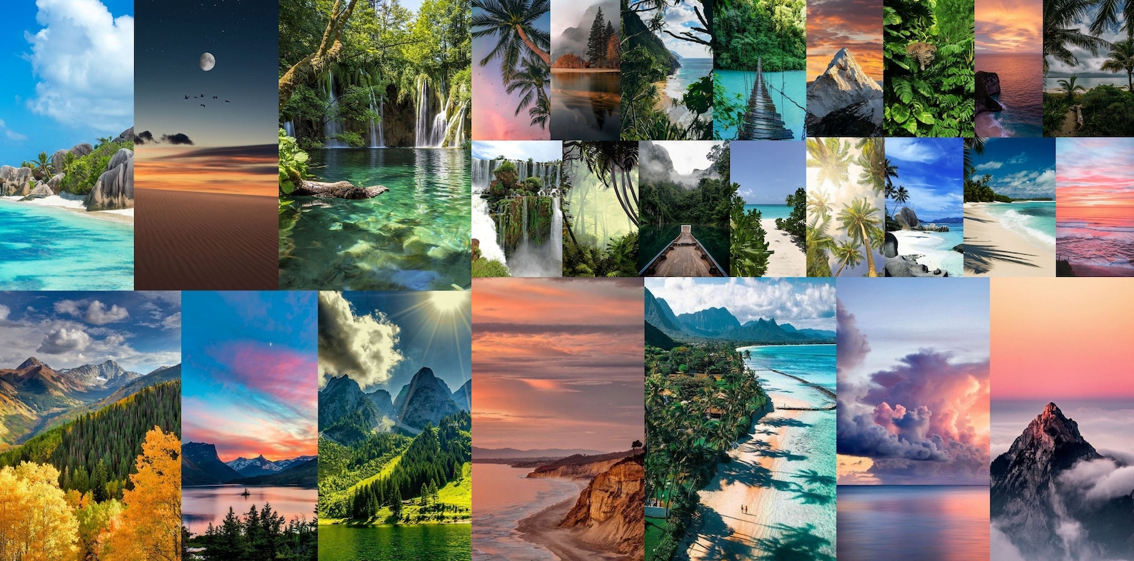 Paradise Islands Aesthetic Wall Collage Kit 75 Pieces - Etsy