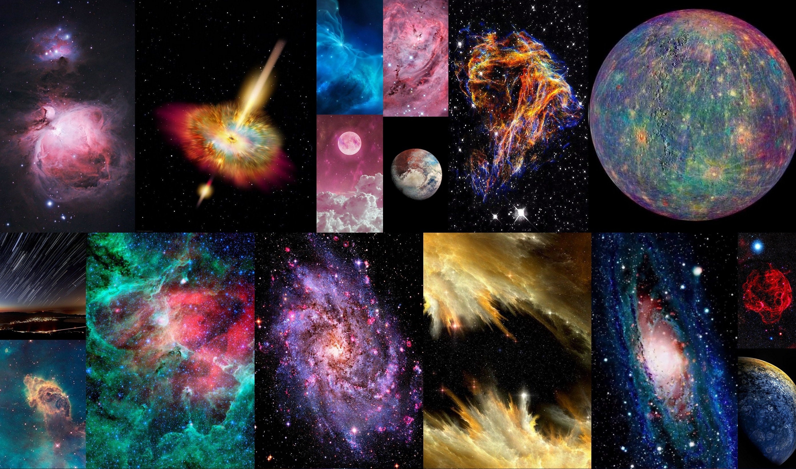 Universe Aesthetic Wall Collage Kit 100pcs Printable Planet | Etsy India