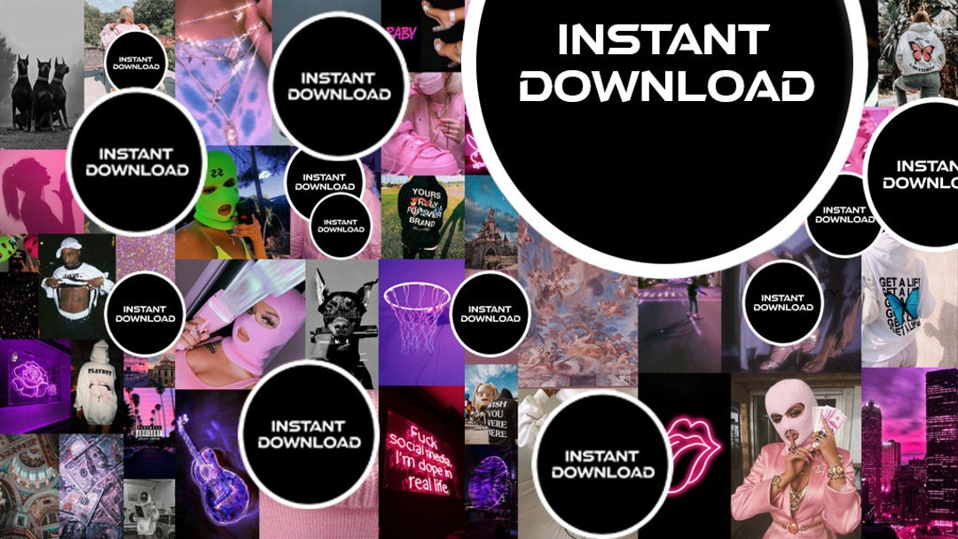 Baddie Aesthetic Wall Collage Kit 55 + Pcs Printable Bad Girls Collage ...