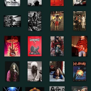 Music Rock Band Aesthetic Wall Collage Kit 50pcs Printable - Etsy