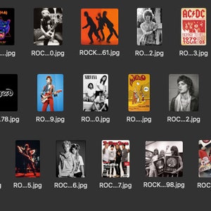 Music Rock Band Aesthetic Wall Collage Kit 100pcs Printable - Etsy