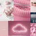 Baby Pink Aesthetic Wall Collage Kit 100pcs Printable Bougee Pinky ...