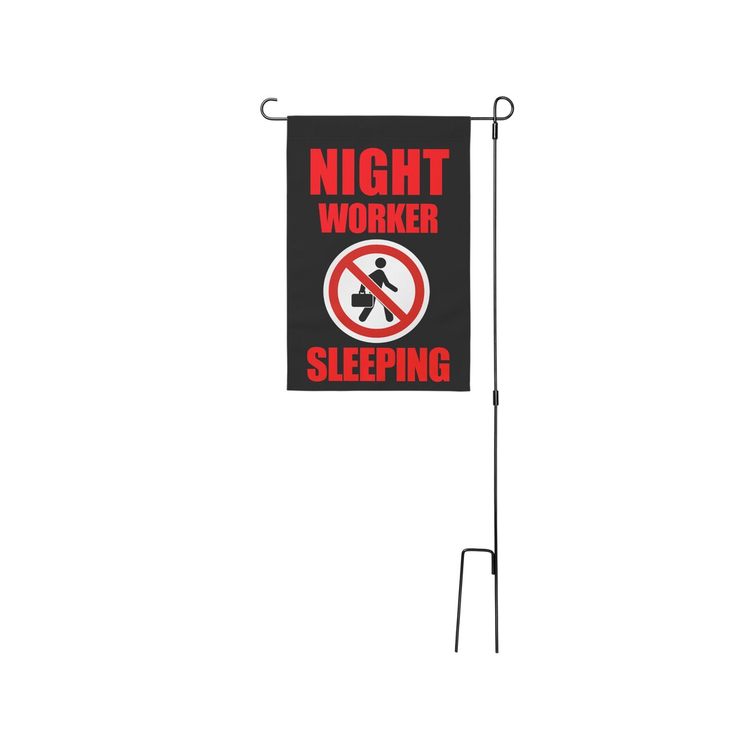 NO SOLICITING Night Worker Sleeping Garden Sign - Etsy