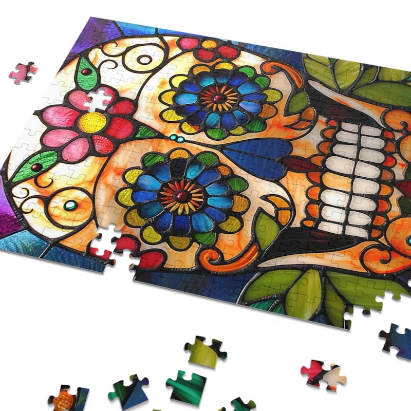 Sugar Skull Puzzle - Etsy