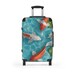 Koi Fish Suitcase Fish and Floral Print Luggage - Koi Fish Lover Gift ...